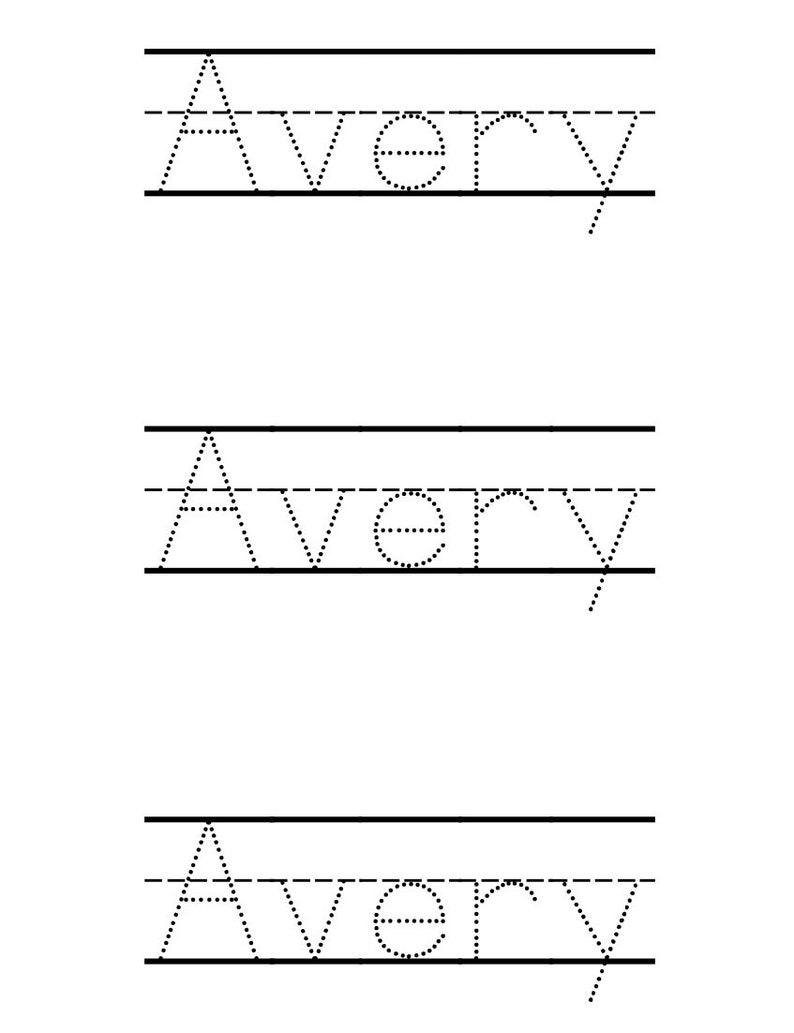 Custom Name Tracing Sheets, First and Last Name Practice, Name Tracing ...