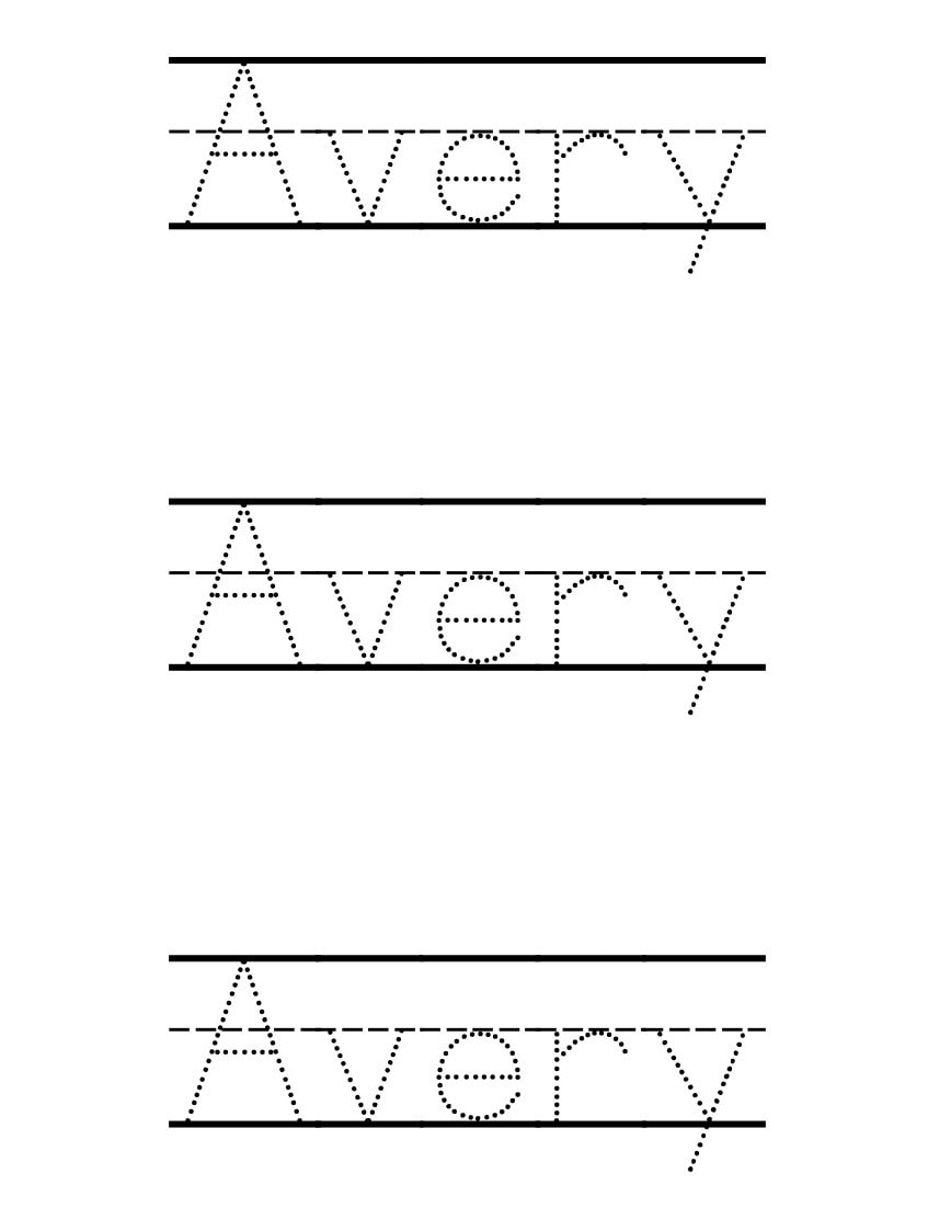 Custom Name Tracing Sheets, First and Last Name Practice, Name Tracing ...