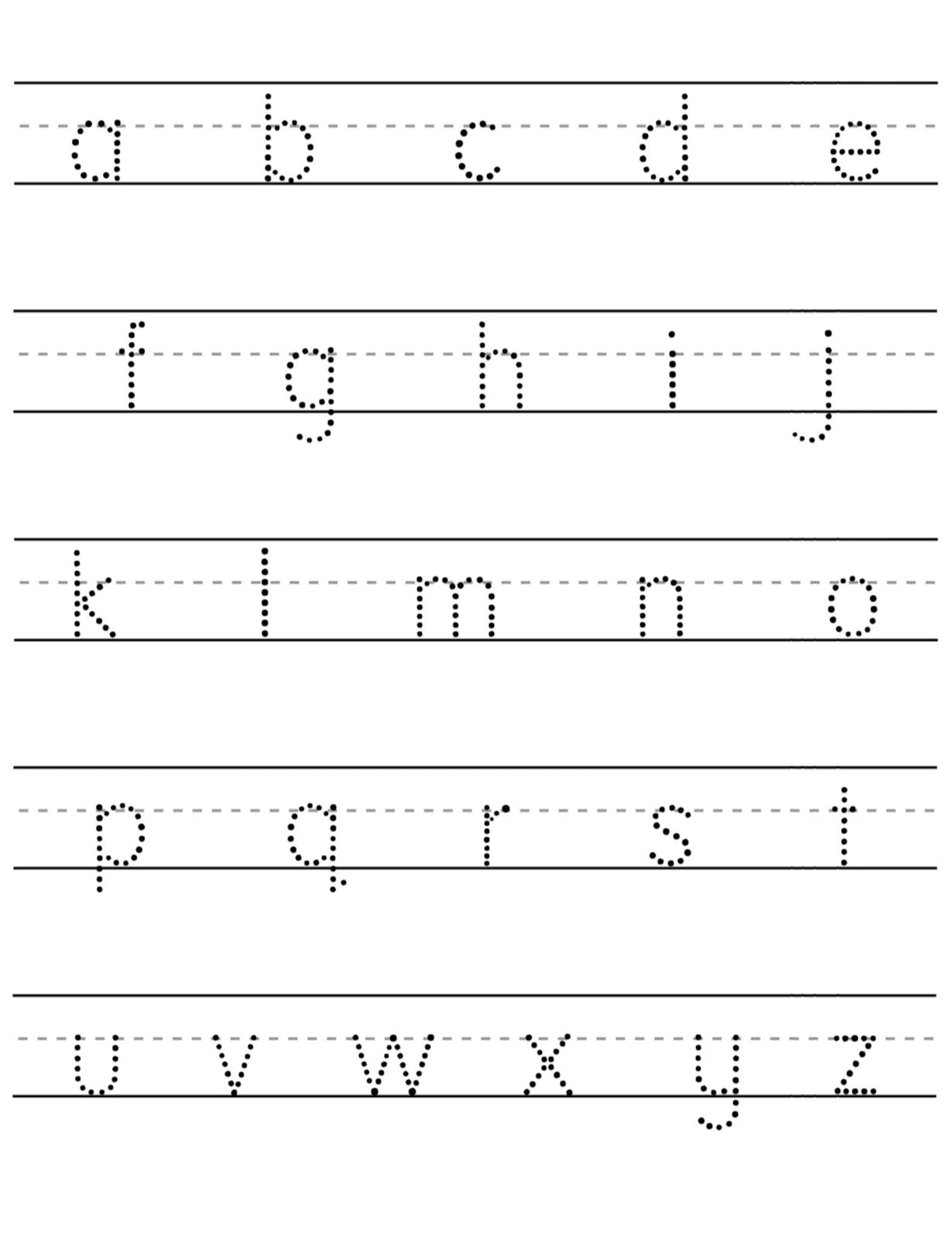 Alphabet Tracing Worksheets, Abc Handwriting Worksheets, Letter Tracing ...