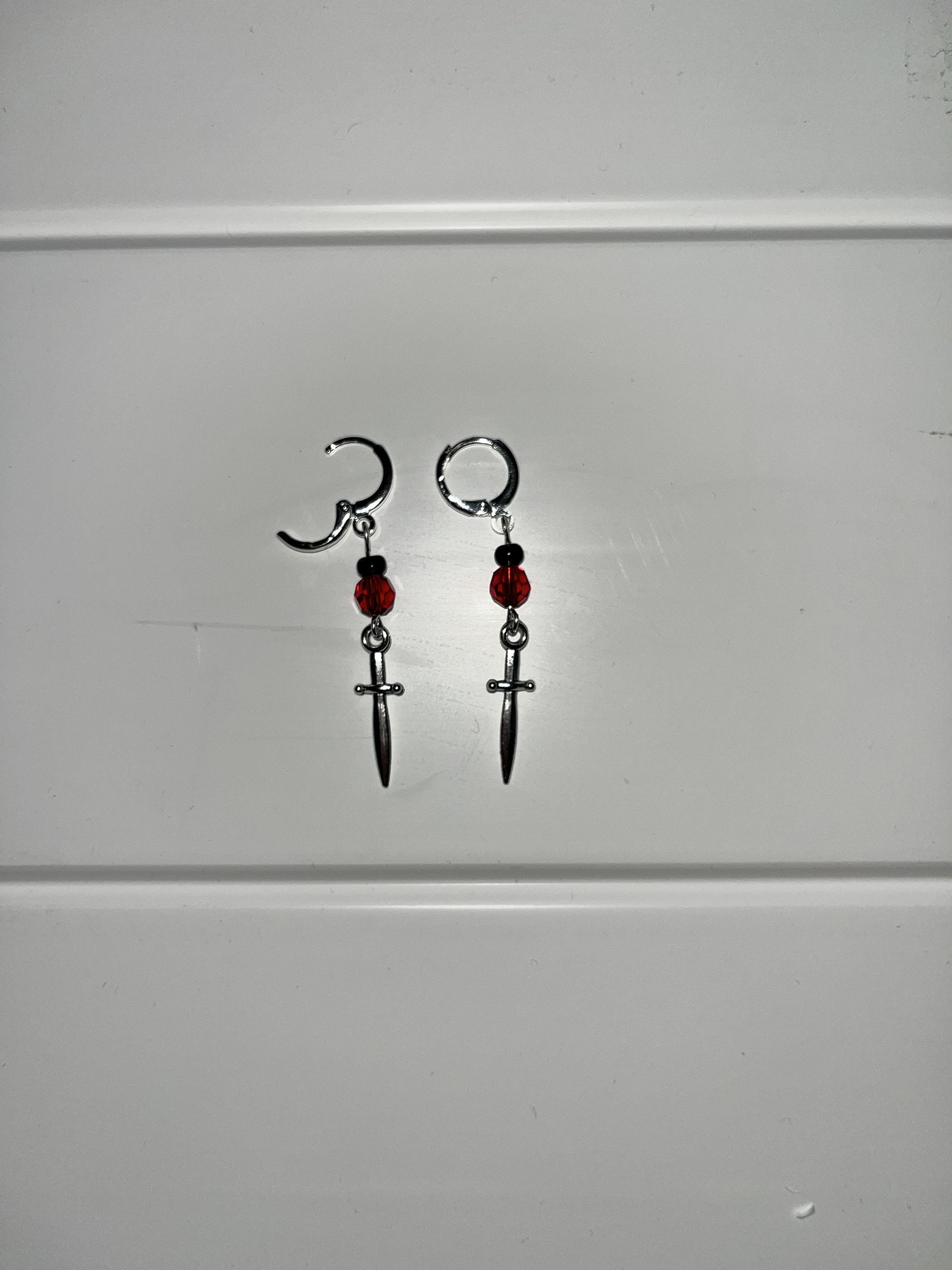 Greta Van Fleet Starcatcher Inspired Sword Drop Earrings - Etsy
