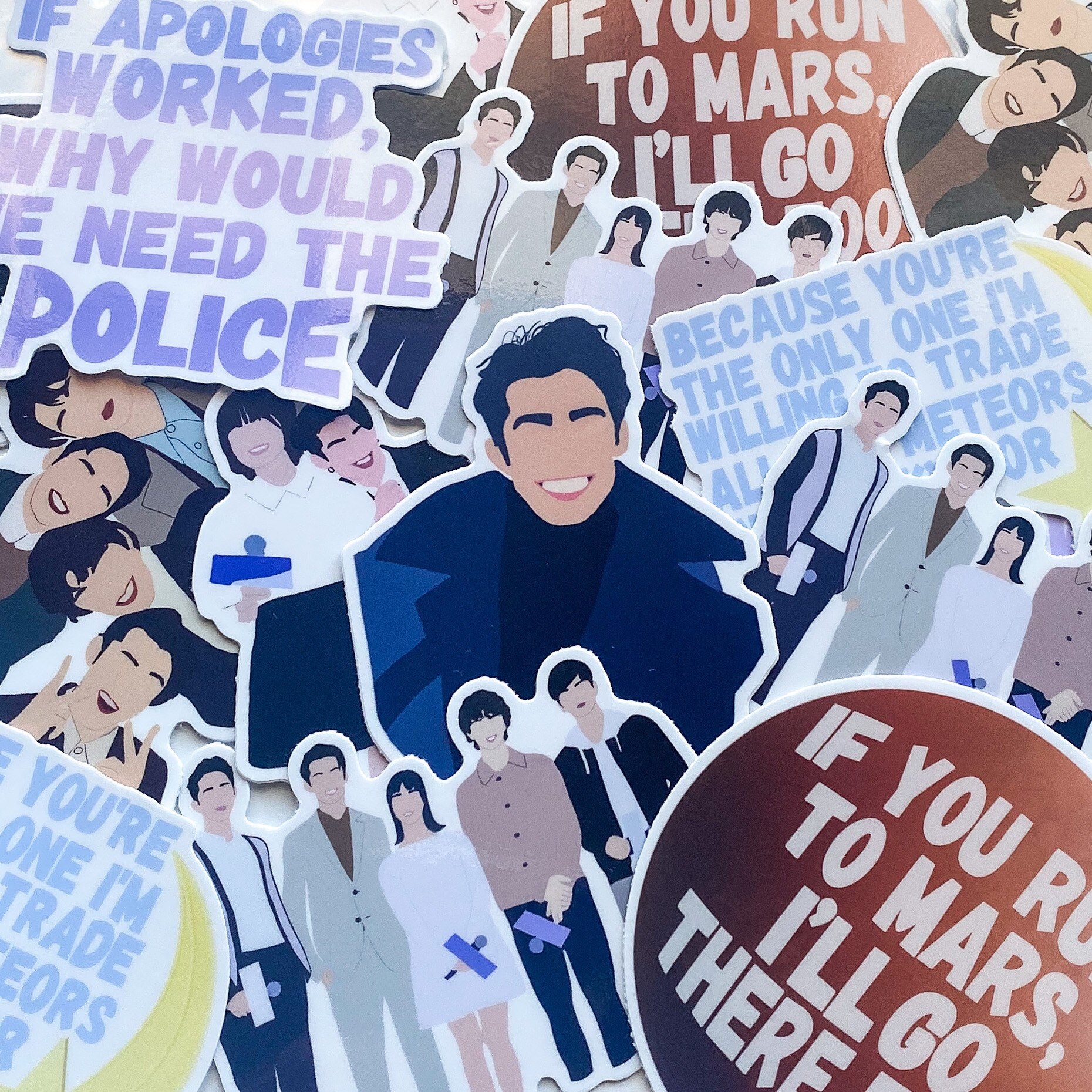 Meteor Garden/ Dylan Wang 2018 Vinyl Stickers Dao Ming Si | Etsy