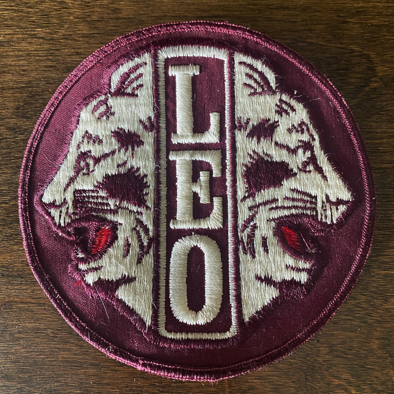 Vintage Patch Large Leo Embroidered Zodiac Patch Leo Lion - Etsy