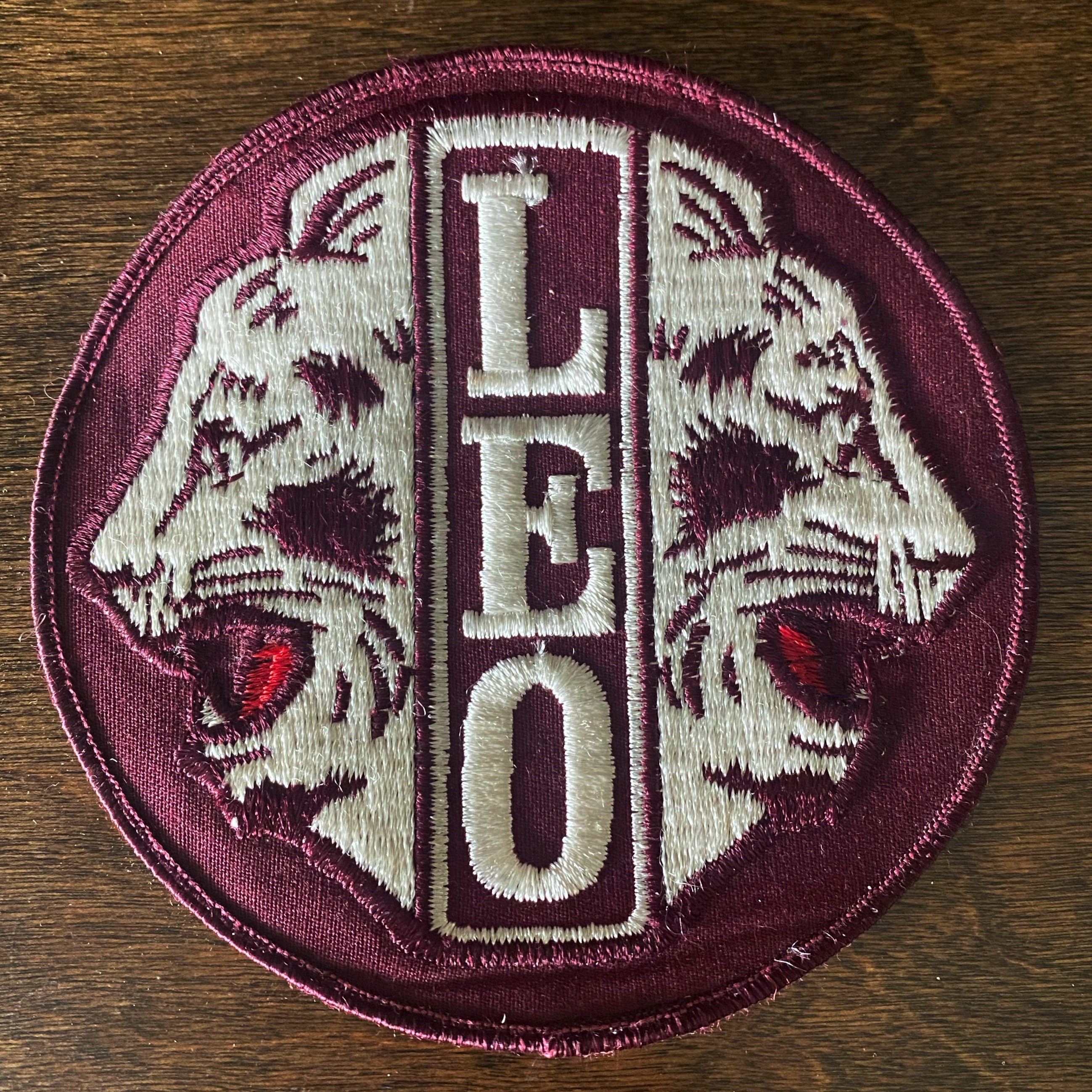 Vintage-Patch große Leo bestickte Tierkreis-Patch Leo Löwe | Etsy