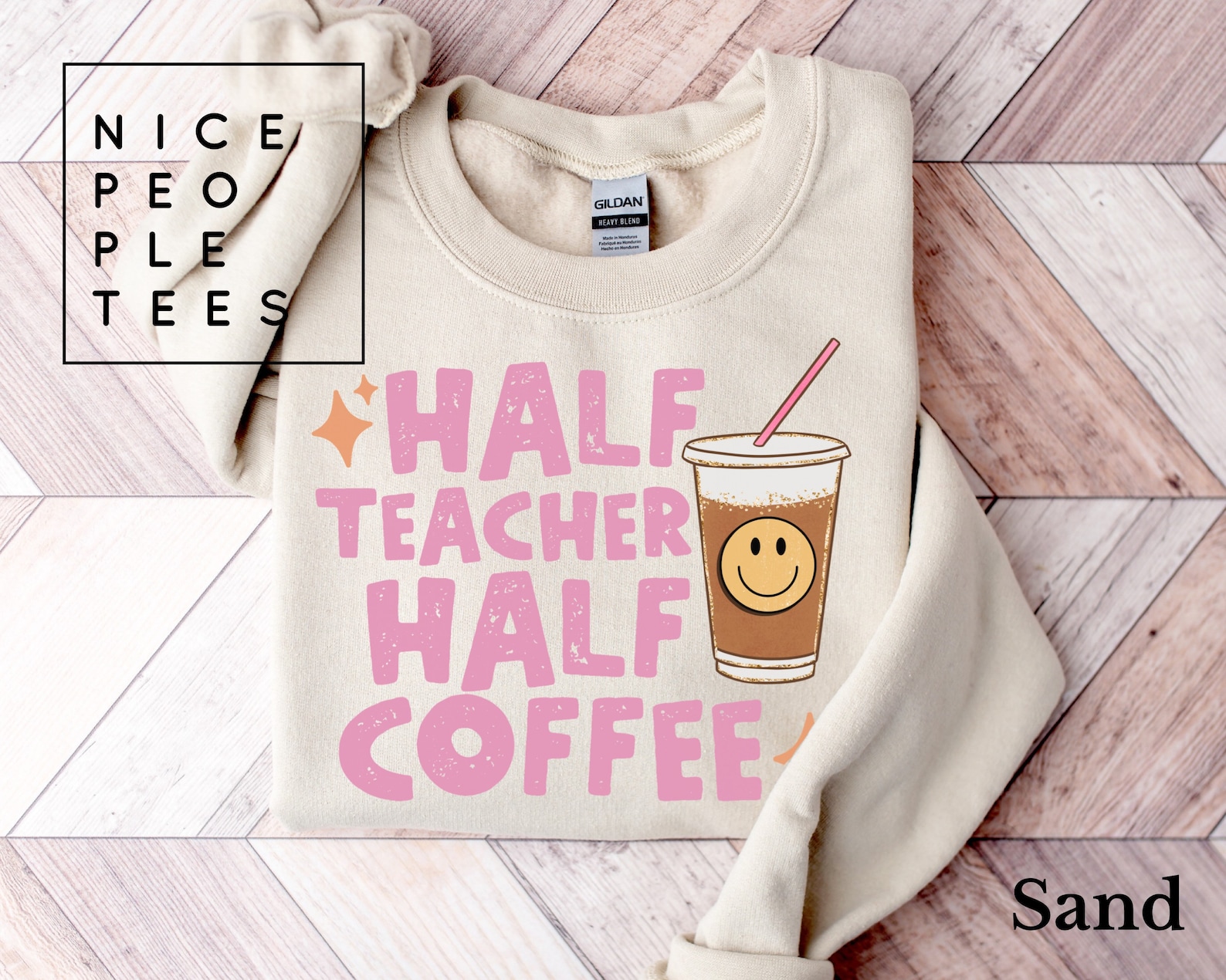 Half Teacher Half Coffee Sweatshirt Teacher Gift Coffee - Etsy