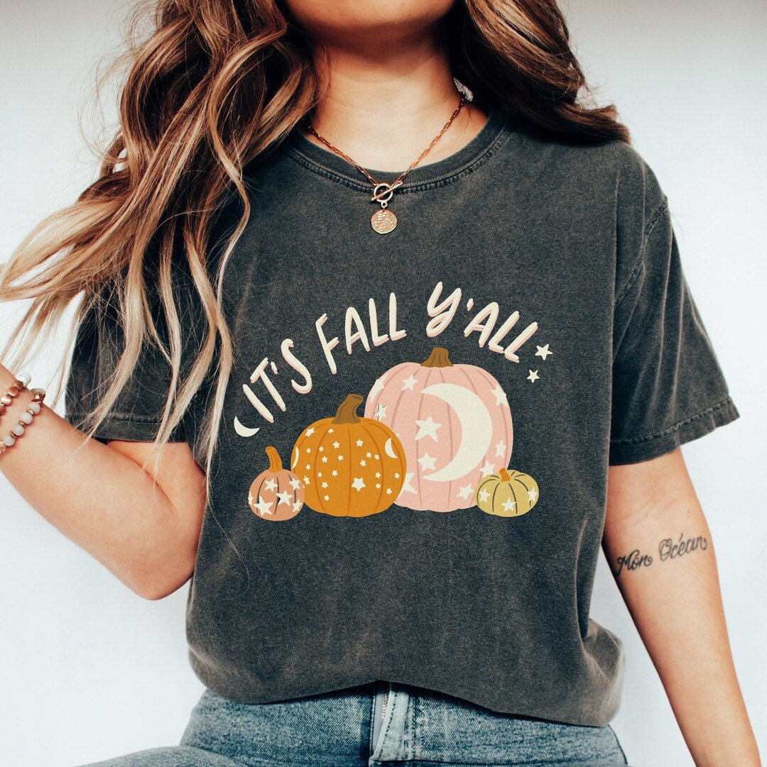 Its Fall Y'all Shirt: Retro Pumpkin Comfort Colors Tee - Etsy