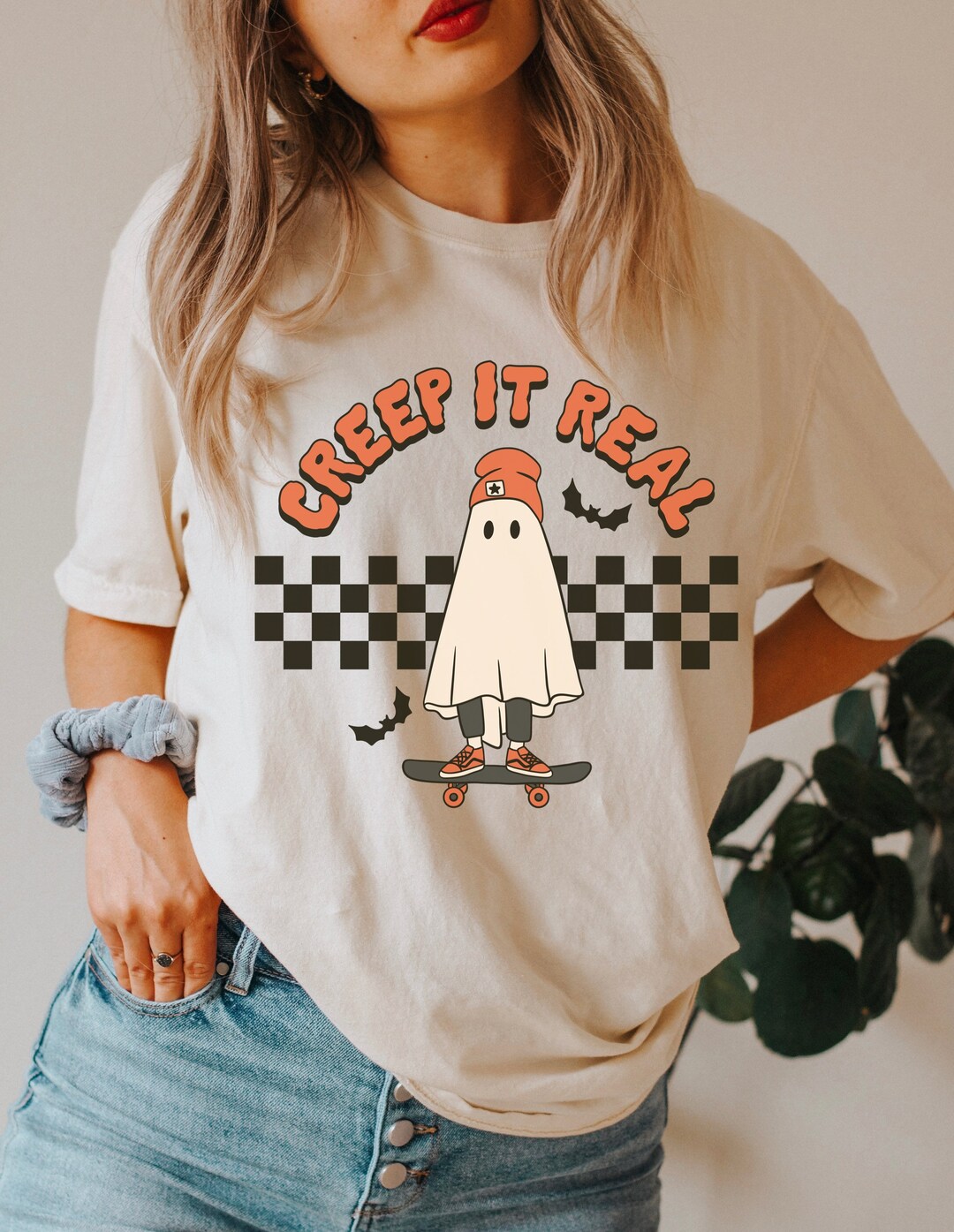 Halloween Comfort Colors Shirt, Creep It Real Shirt, Retro Halloween ...