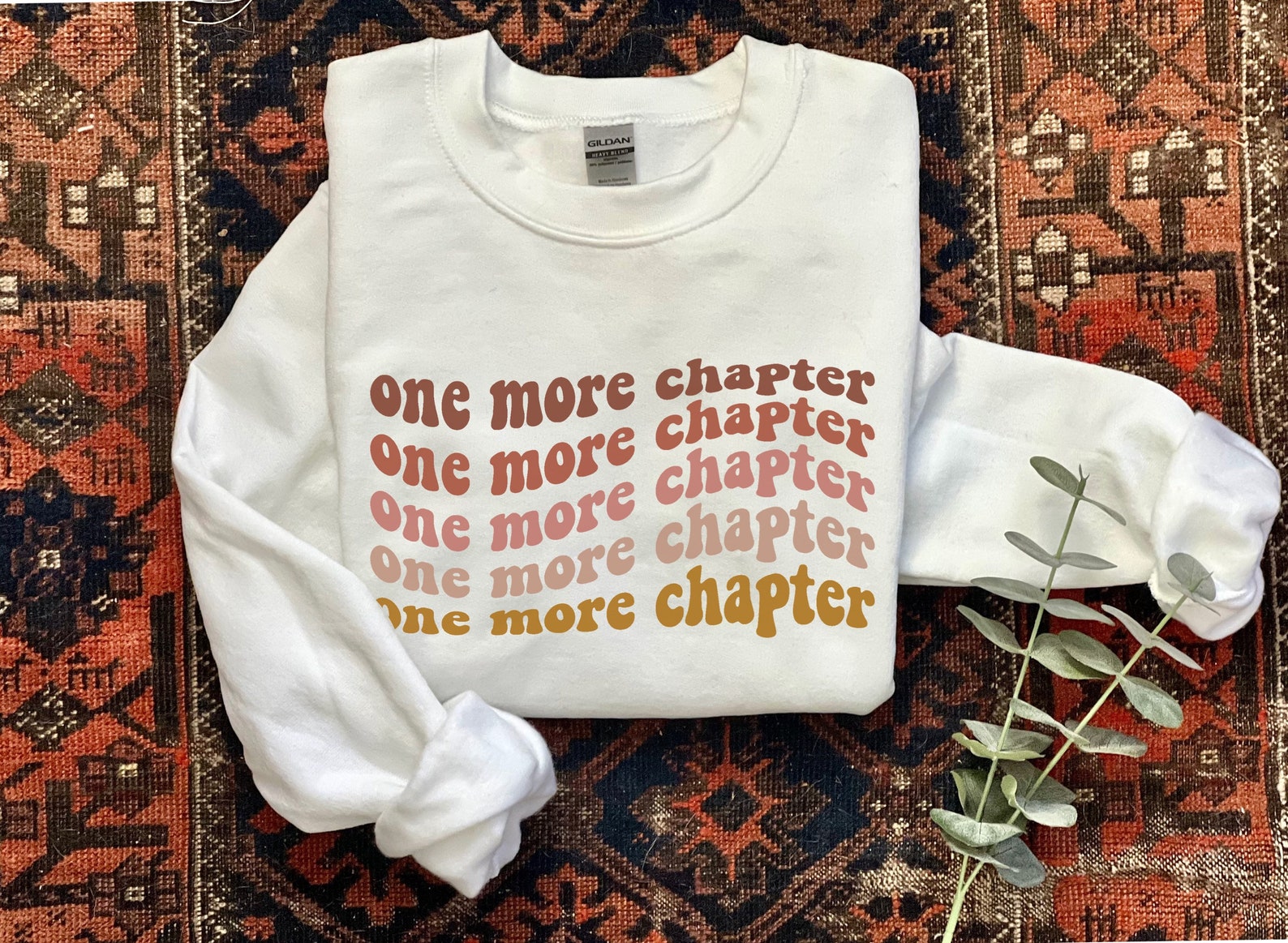 One More Chapter Sweatshirt, Teacher Gift, Book Lover Sweatshirt, Book ...