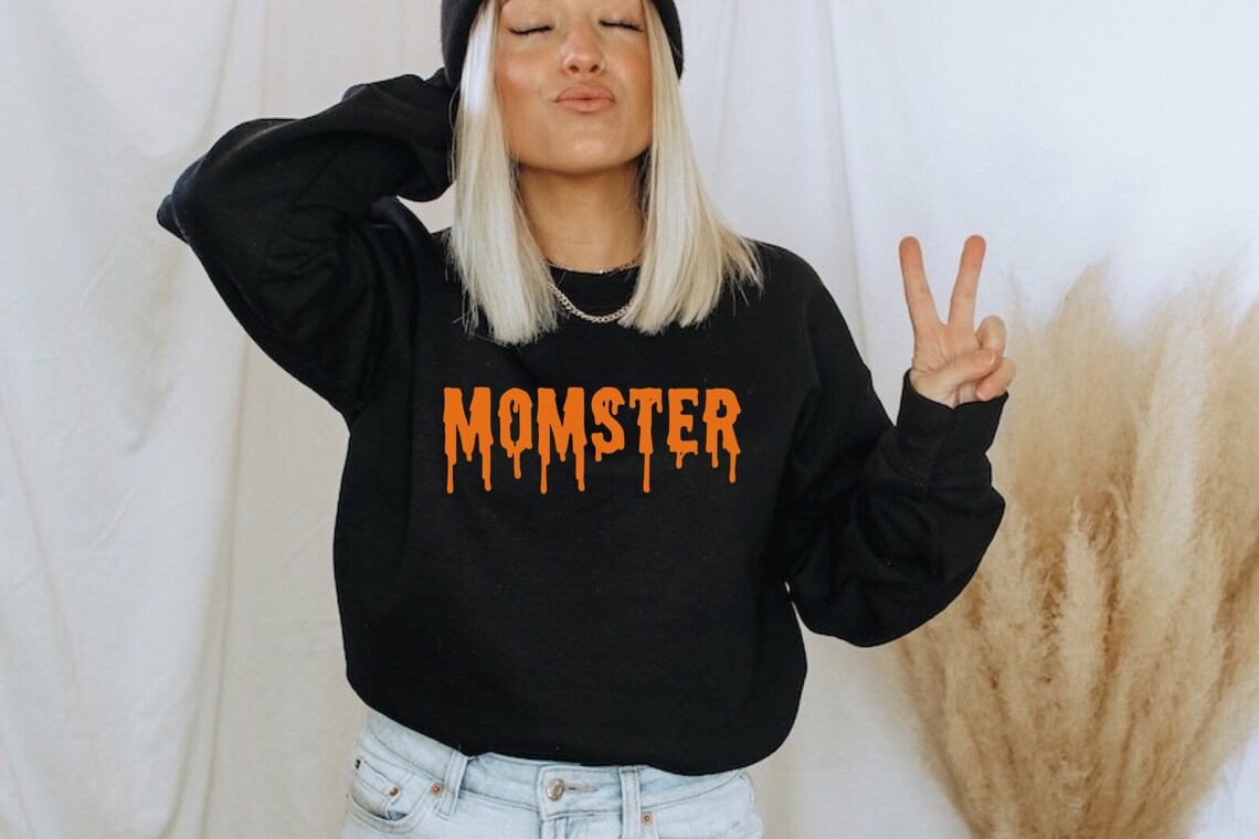 Momster Halloween Sweatshirt: Spooky Mom Sweater - Etsy