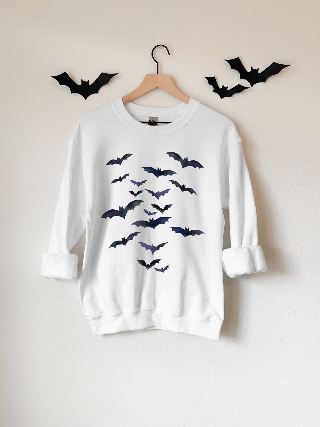 Vintage Bats Sweatshirt, Halloween Bats, Bats Halloween, Vintage ...