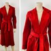 Vintage 1970s RED ULTRA SUEDE Lillie Rubin Wrap Coat / Jacket - Etsy