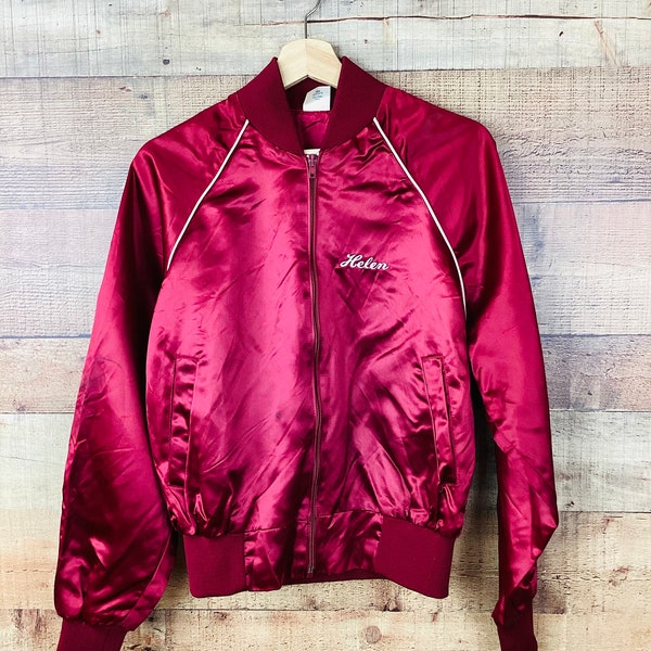Vintage Satin Jacket - Etsy