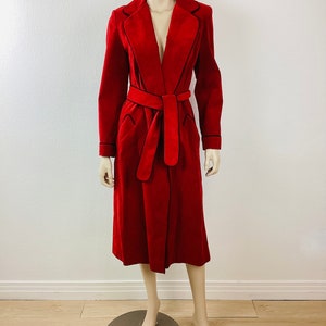 Vintage 1970s RED ULTRA SUEDE Lillie Rubin Wrap Coat / Jacket - Etsy