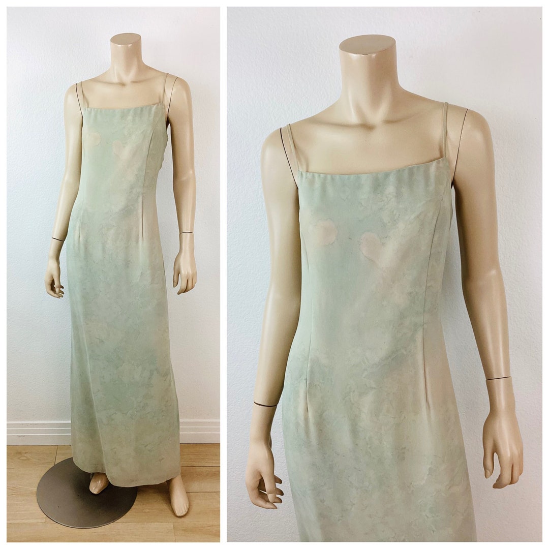Vintage 1990s SUBTLE TIE DYE Minimalist Column Slip Dress - Etsy