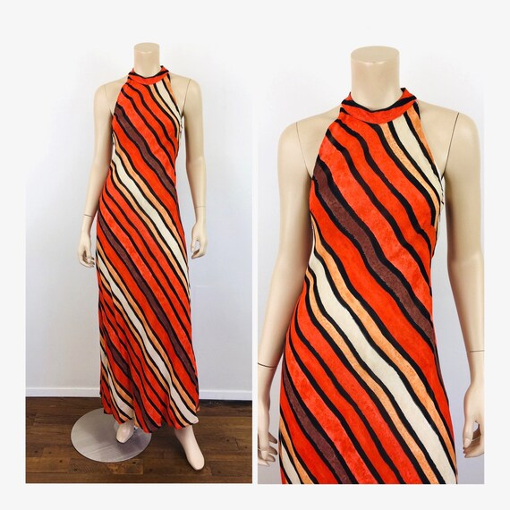 vintage 90s orange dress - Gem