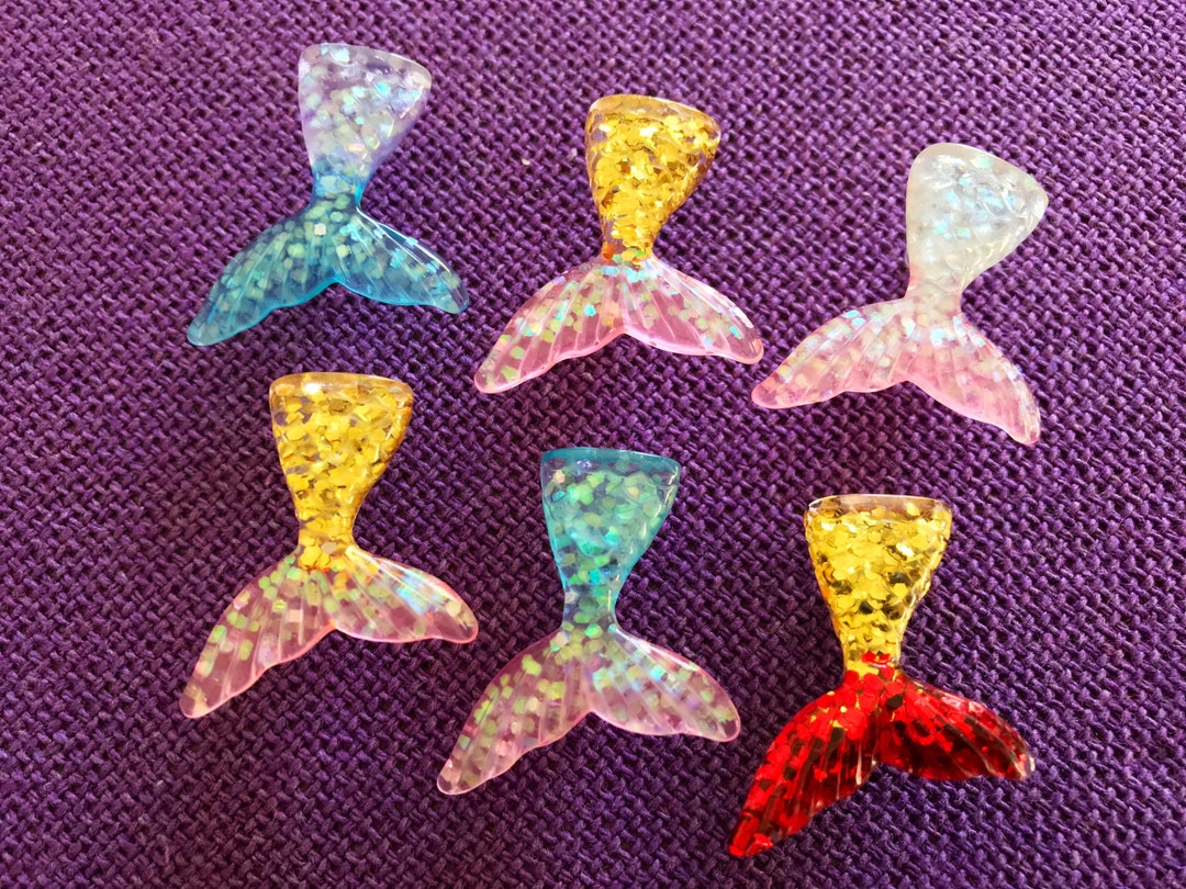 6 Push Pins | Sparkly Mermaid Tail Pushpins | Glitter Tacks | Cork ...