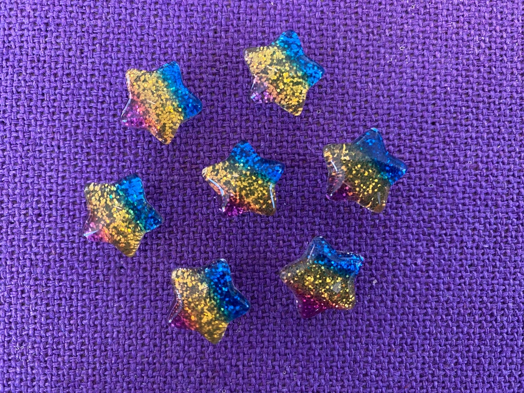 Star Push Pins Sparkly Stars Pushpins Glittery Tacks Cork Board Pin ...