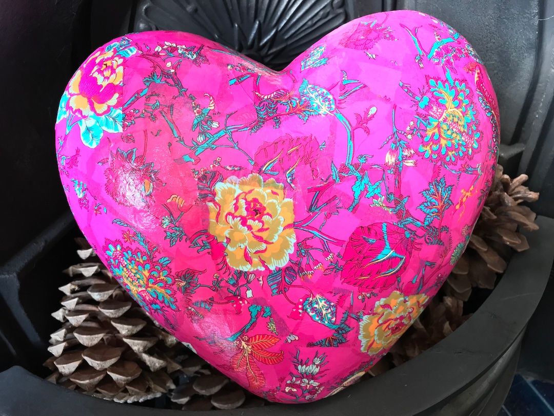 Large Heart Decoration | 3D Pink Heart Decoration | Wedding Table ...