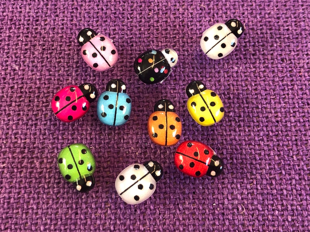 Kawaii Lady Bird Shaped Push Pins | Animal Push Pins Tacks | Cork Board ...