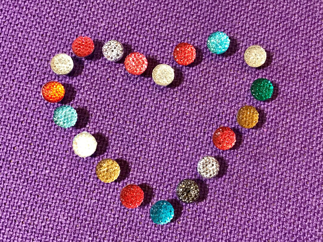 20 Push Pins | Sparkly Circle Pushpins | Rainbow Tacks | Cork Board Pin ...