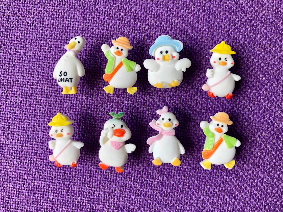 Cute Duck Push Pins White Duck Pushpins Cartoon Tacks Cork Board Pin ...