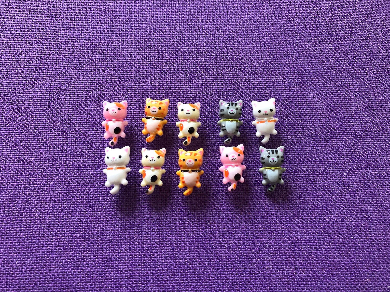 3 Cat Pins Kawaii Cat Pushpins Plastic Cat Shaped Tacks - Etsy