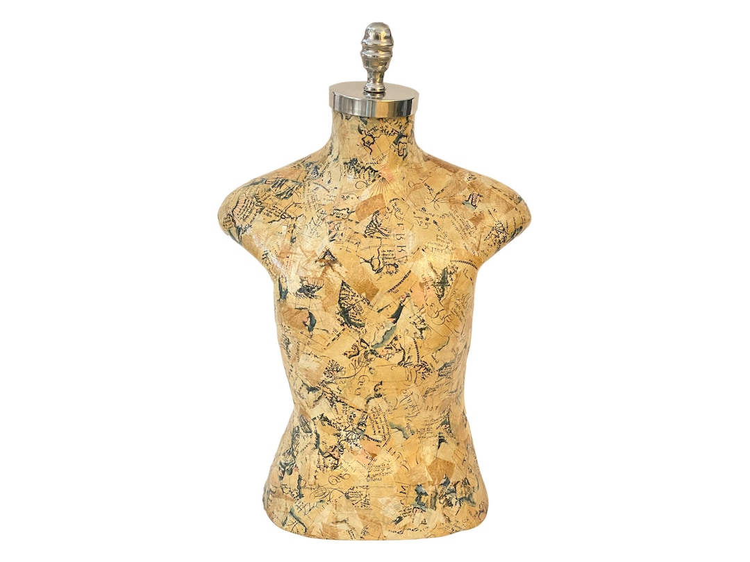 World Map Mannequin | Stunning Map of the World Mannequin | Male Torso ...