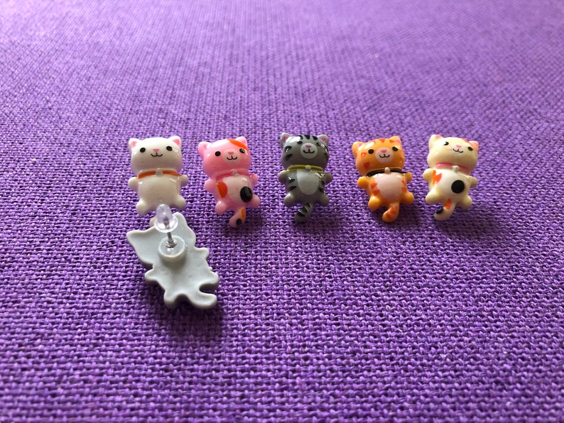 3 Cat Pins Kawaii Cat Pushpins Plastic Cat Shaped Tacks - Etsy