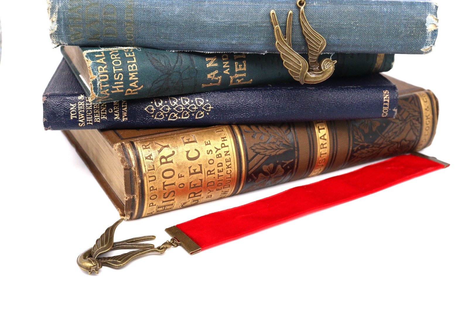 Marque de livre de luxe Marque de livre de velours rouge - Etsy France