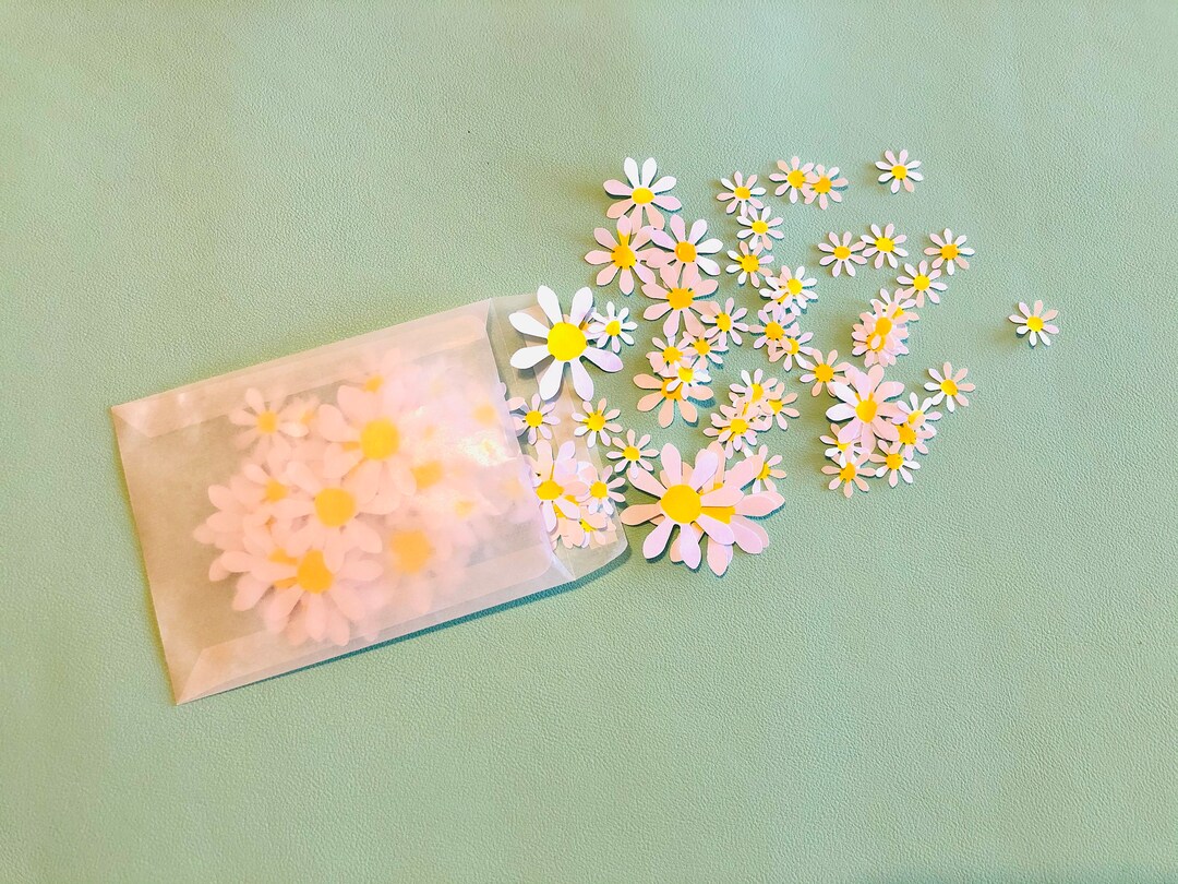 Table Flower Confetti Daisy Confetti Party Confetti Hand Painted ...