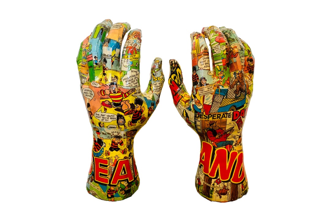 2 Comic Mannequin Hands | Colourful Cartoon Comics | Mannequin Hand ...