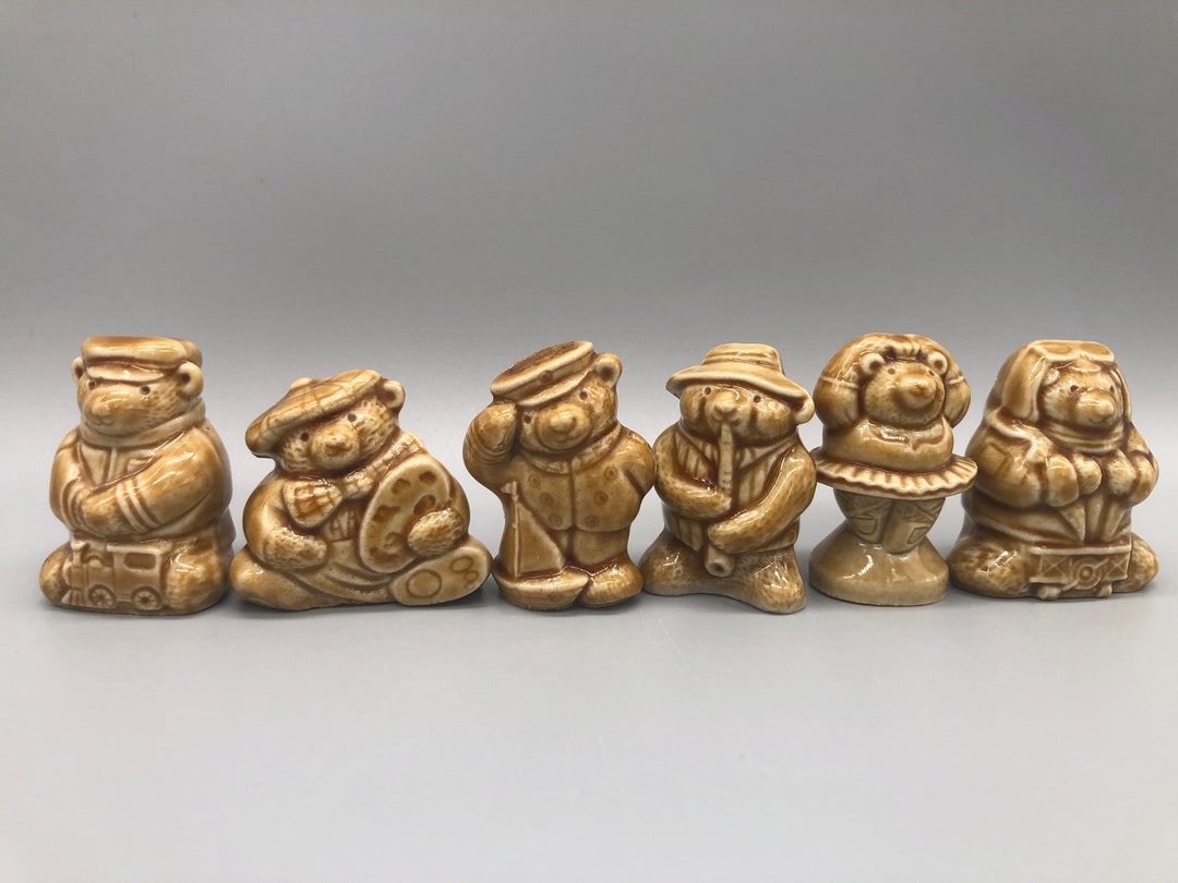 Wade Bear Ambitions Set of 6 | Vintage Wade England Bear Ambitions ...