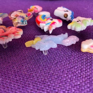 Unicorn Rainbow Push Pins | Cute Pushpins | Shimmery Tacks | Cork Board ...