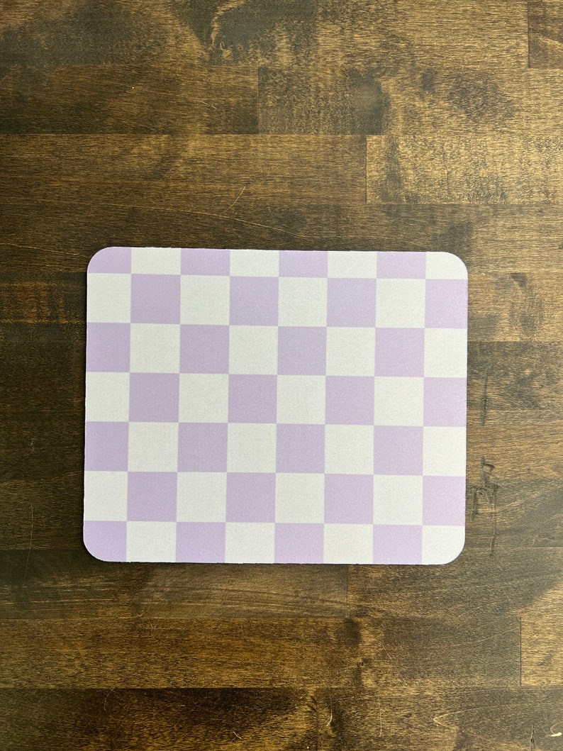 Rainbow and Checkered Mouse Pads Pink Purple Retro - Etsy