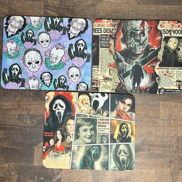 Ghostface Mouse Pad - Etsy