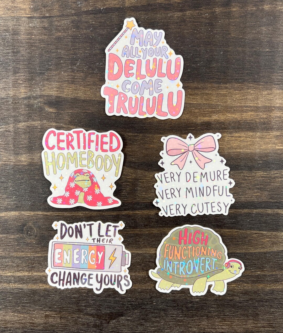Very Demure Sticker | Introvert Sticker | Delulu Come Trulu Sticker ...