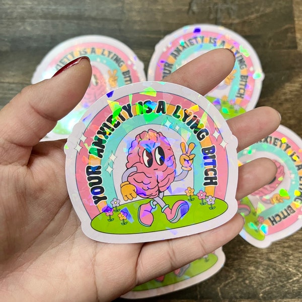 Anxiety Sticker - Etsy
