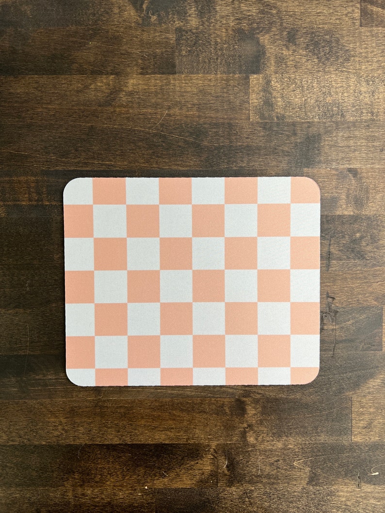 Rainbow and Checkered Mouse Pads Pink Purple Retro - Etsy