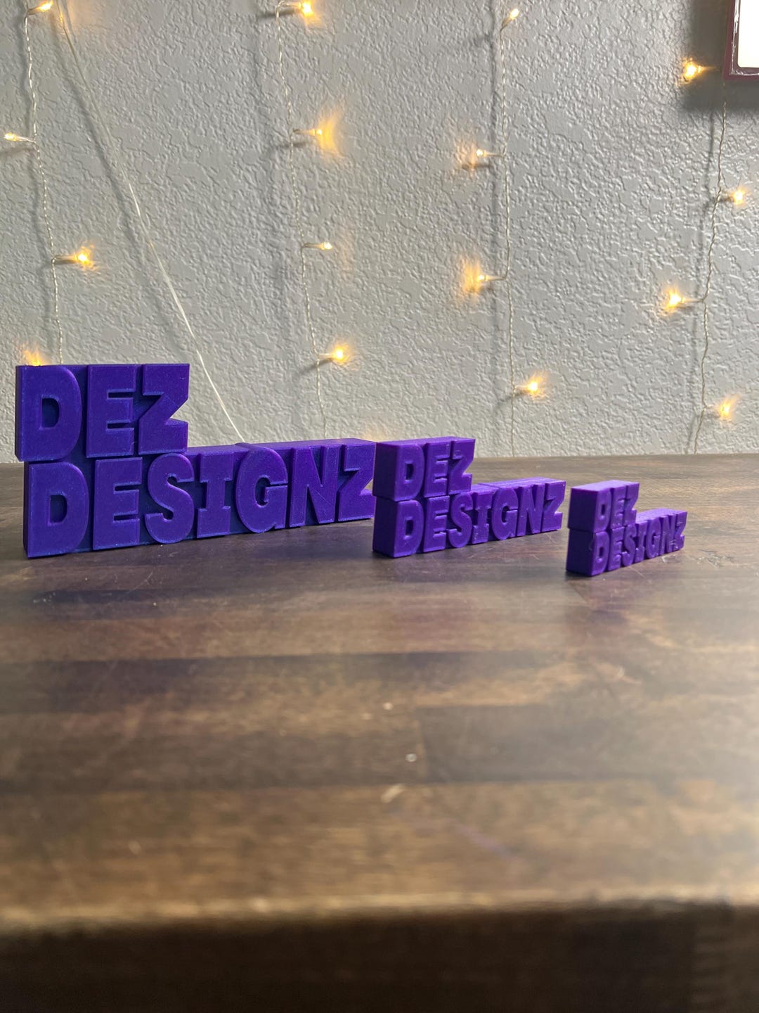 Custom Name Gamer Tag Social Media Handle Desk Accessory Name Block - Etsy