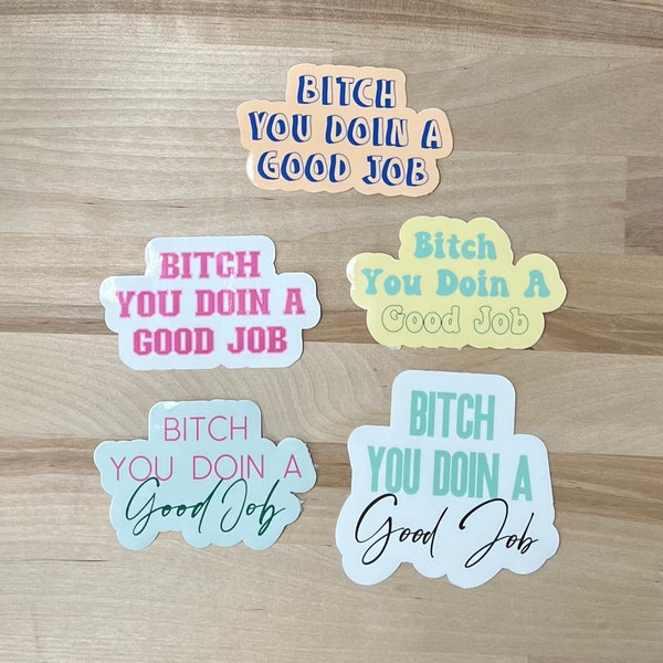 Good Job Stickers - Etsy