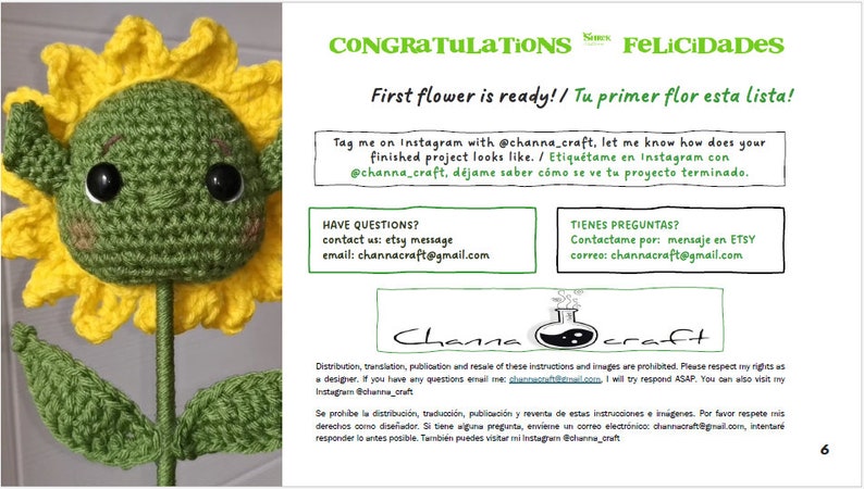 Pattern Shrek Sunflower - Etsy