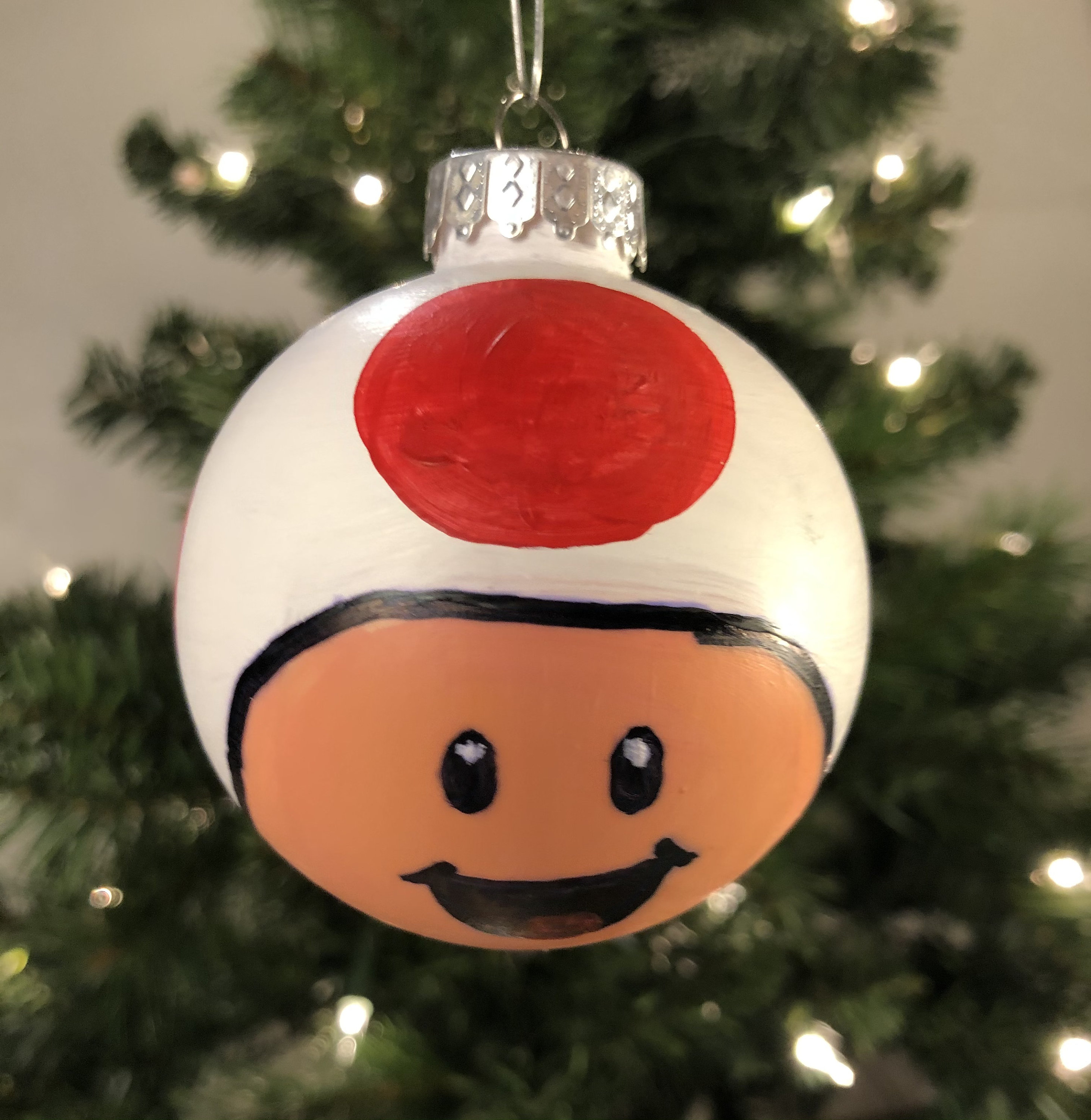 Set of 4 Inspired Mario Bros Ornaments. Hand Painted Completely Design ...