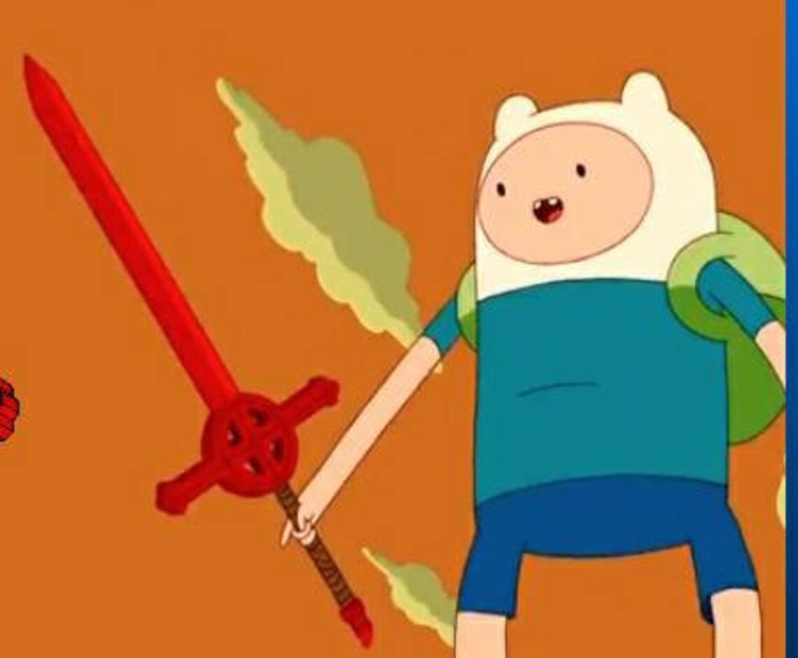 Espada de sangre demonio de Finn FULL SIZE Adventure Time 3D | Etsy