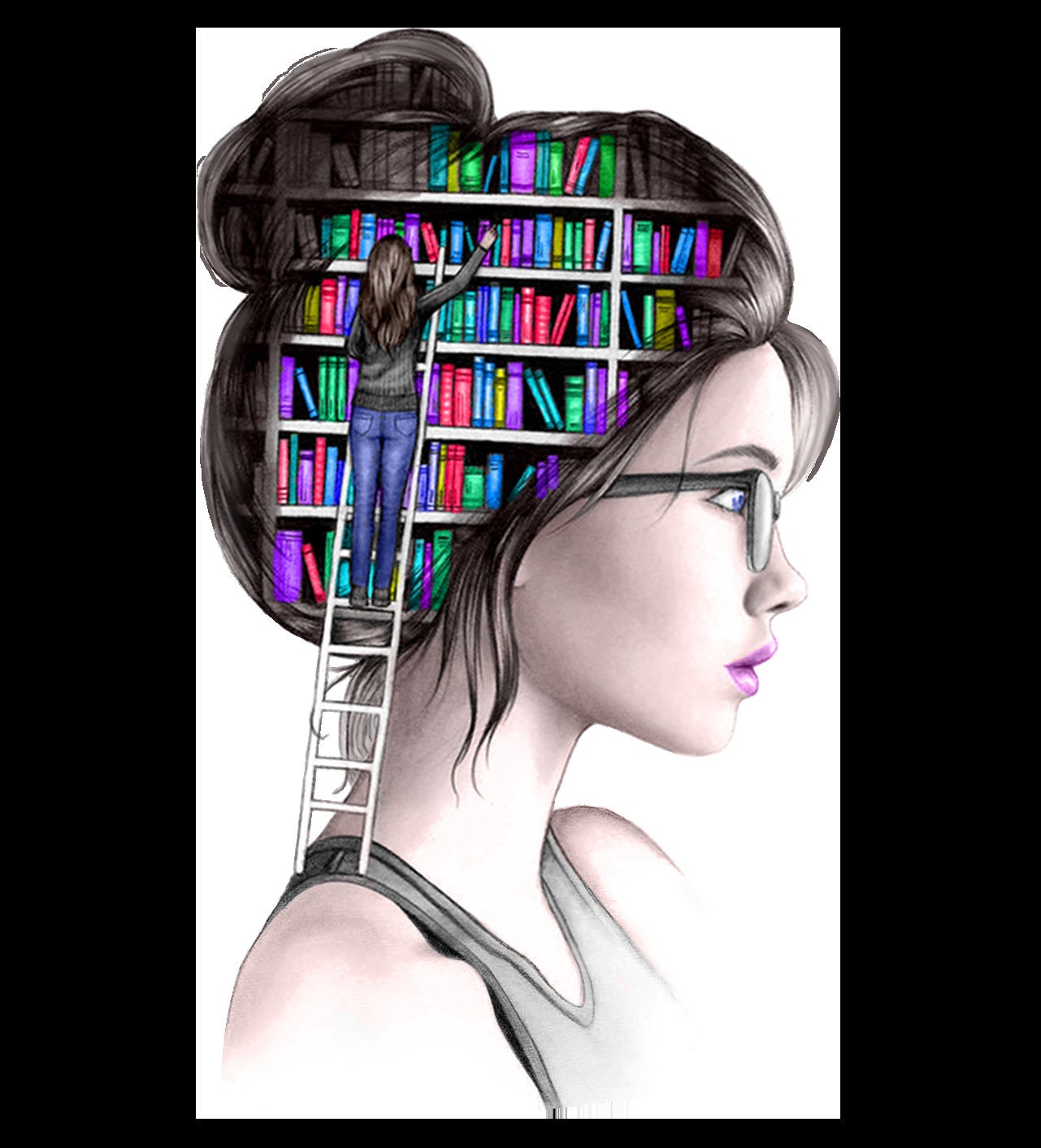 Papercraft Craft Supplies & Tools Reading Girl Reading Books svg Just a ...