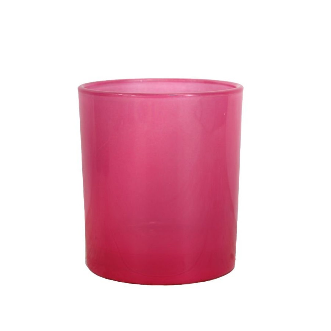 12-pack 14oz. Foxy Pink Glass Candle Jar, Candle Vessels, Empty Candle ...
