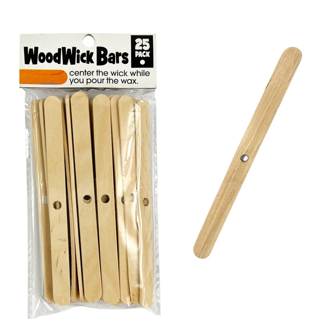 100-PK Wooden Wick Centering Sticks | Craft Sticks | Wood Popsicle ...