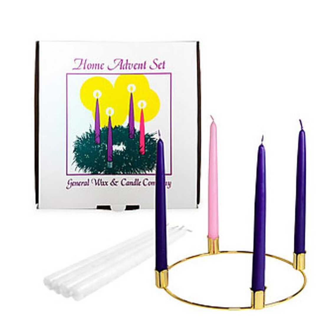 Home Advent Taper Candle Ring Set, Advent Wreath - Etsy