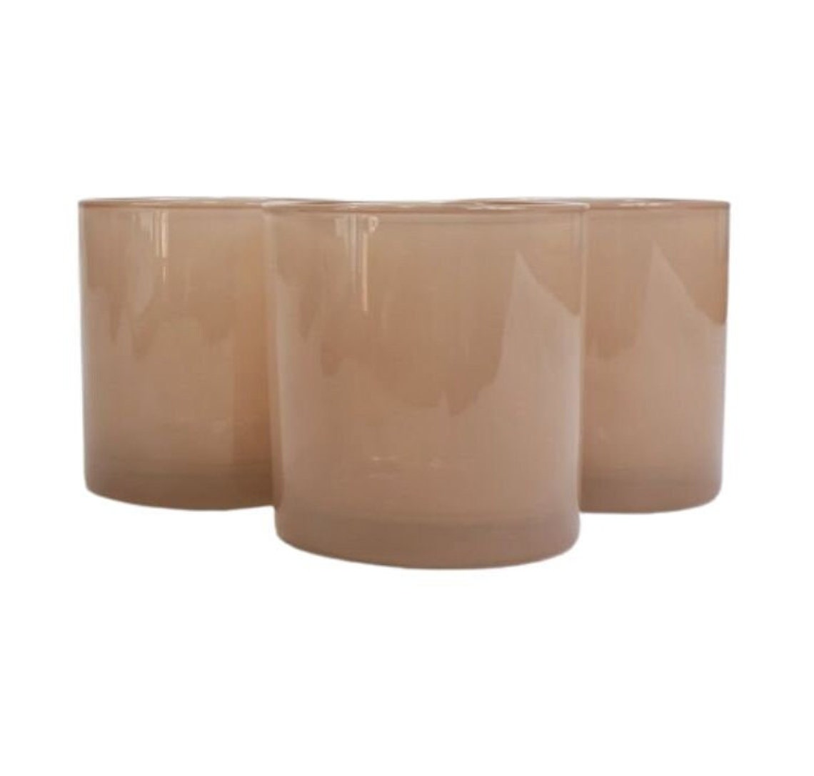 12-PACK 9.5oz. Sand Candle Jars, Glass Candle Vessels, Bulk Candle Jars ...