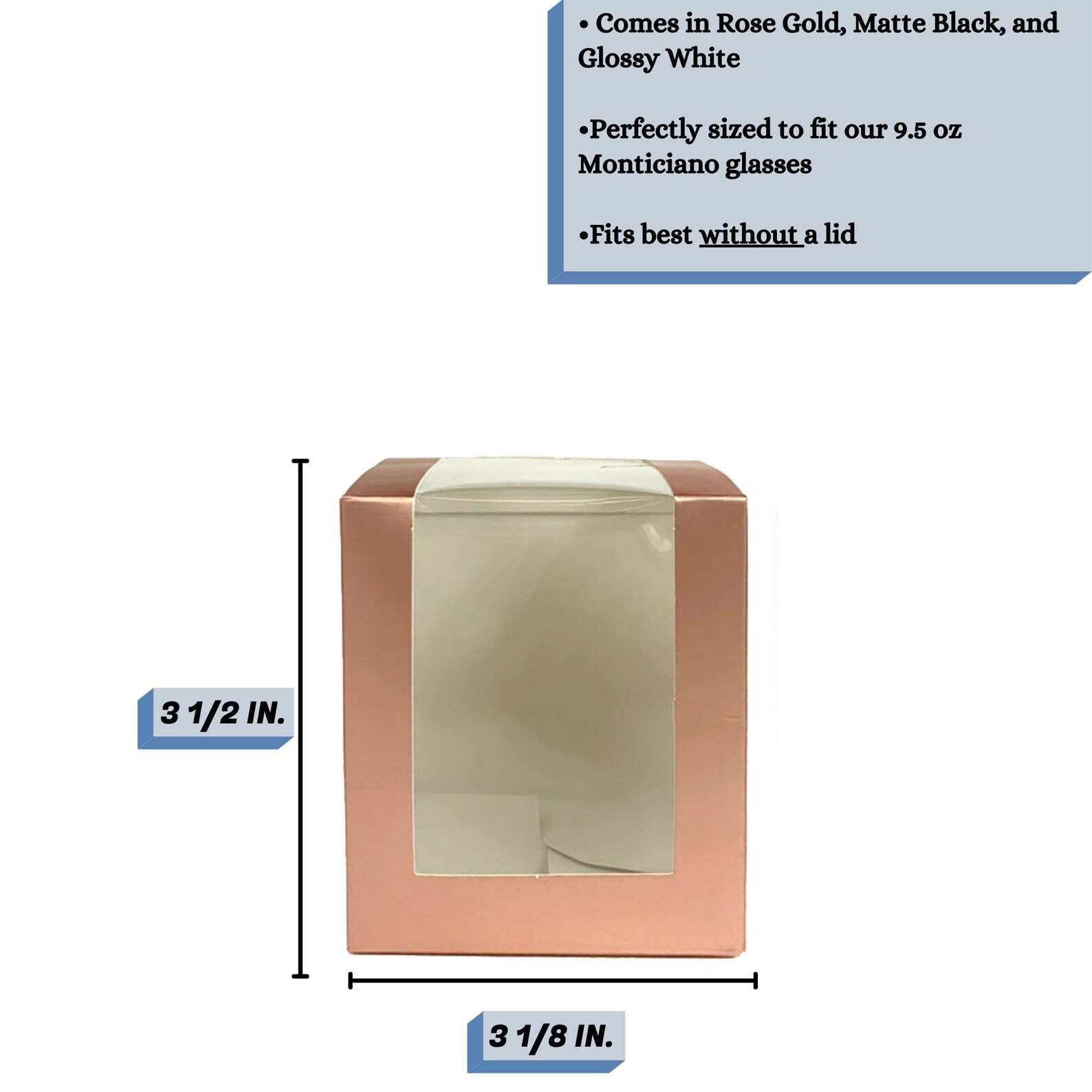12-PACK Candle Packaging With Clear PVC Window in Front, Small Gift Box ...