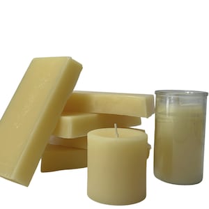 5-PACK 1 Pound Bricks of 100% Beeswax | Naturally Refined | Candle ...