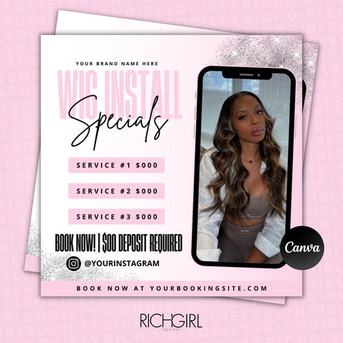 DIY Booking Flyer April Appointments Available Bookings - Etsy